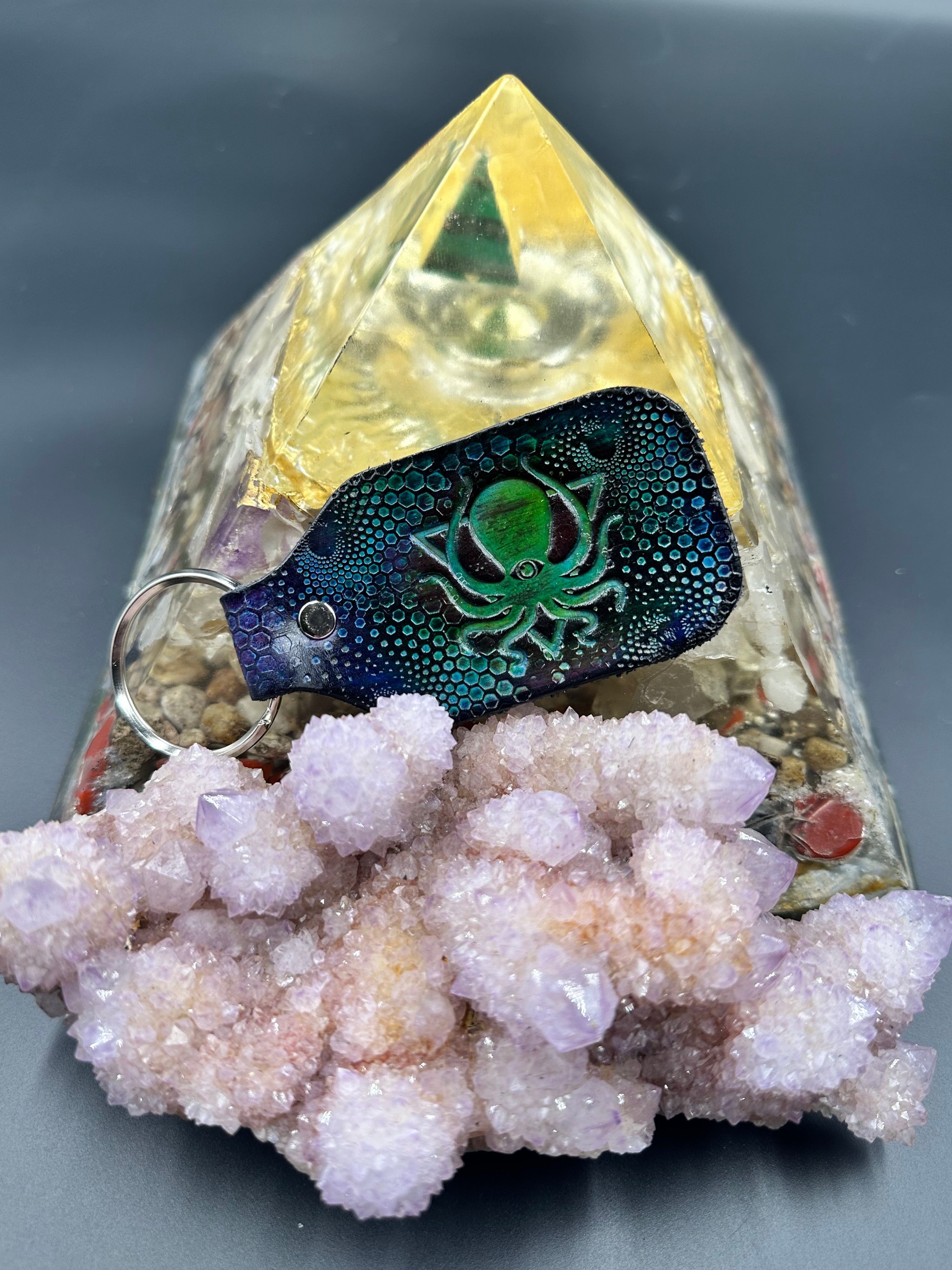 Stamped Leather Keychain -DDD – Lost Sailor Design