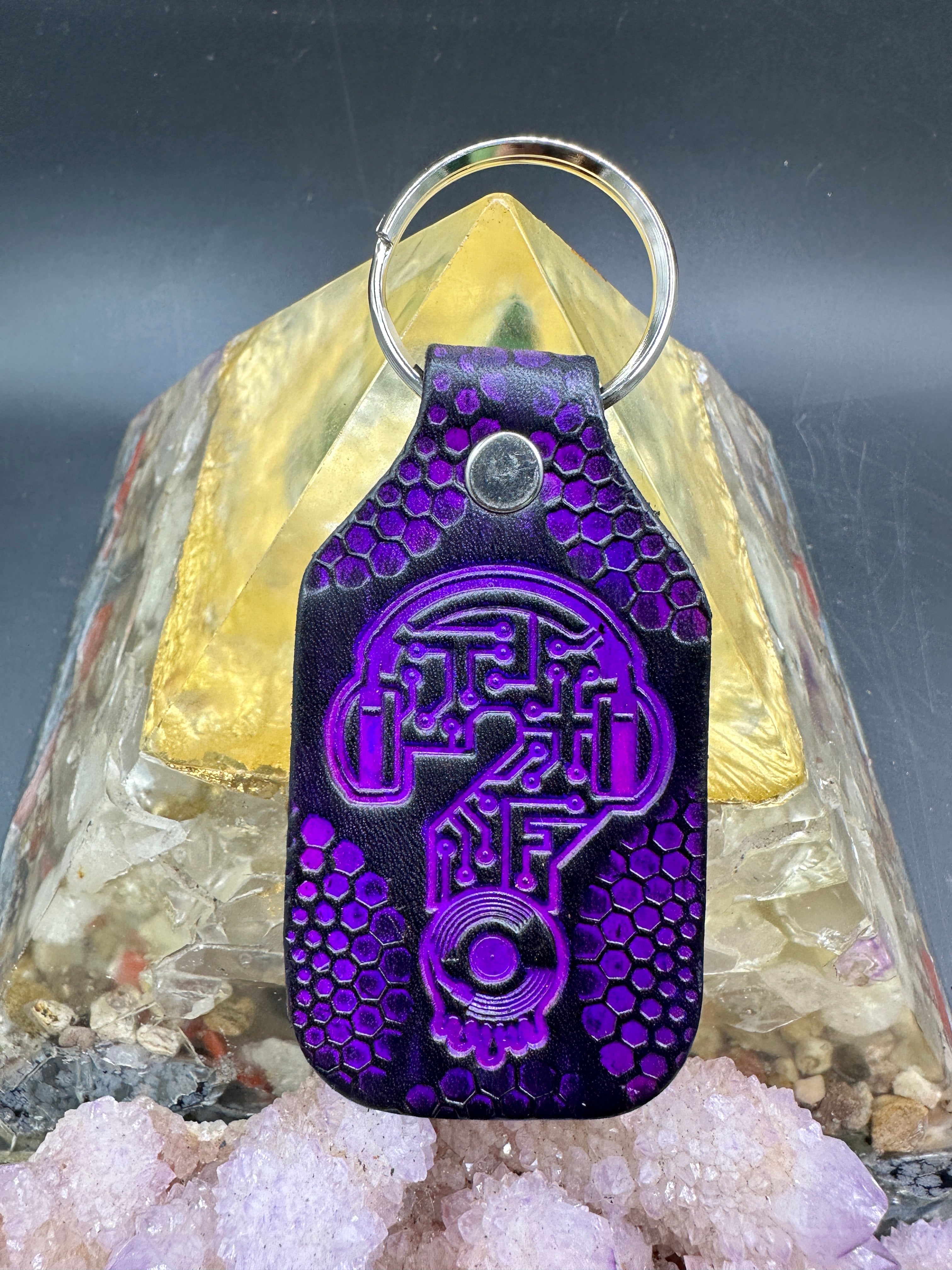 Stamped Leather Keychain - Tipper 3.0 Austin R – Lost Sailor Design