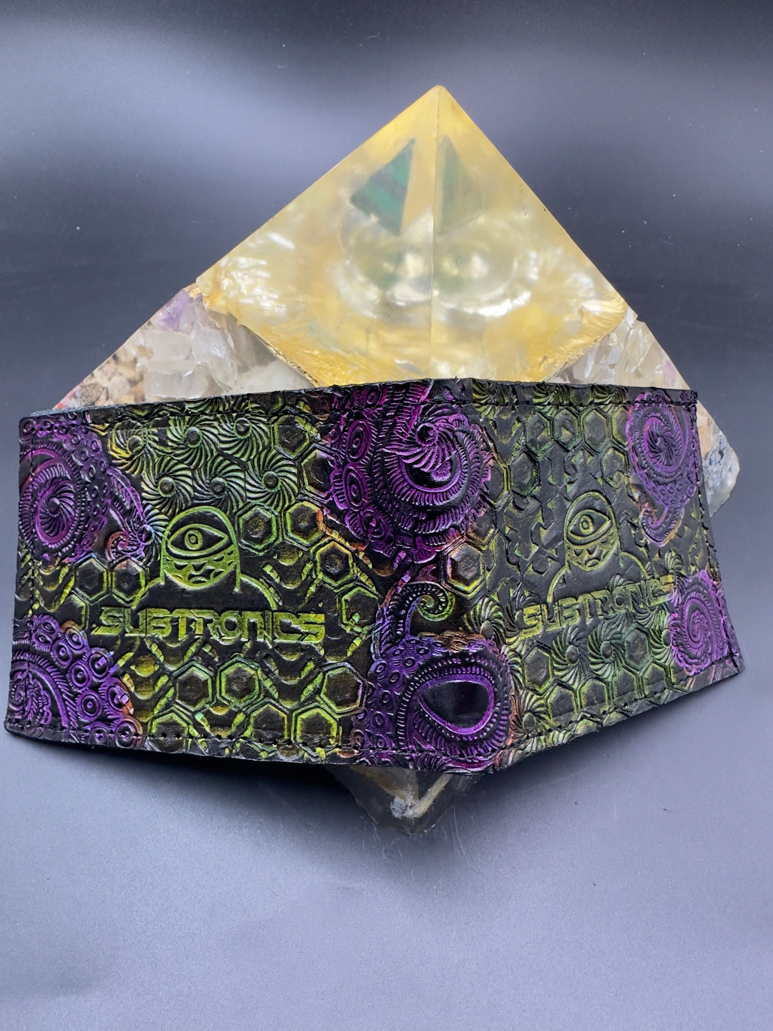 Stamped Leather Bifold Wallet - Subtronics – Lost Sailor Design